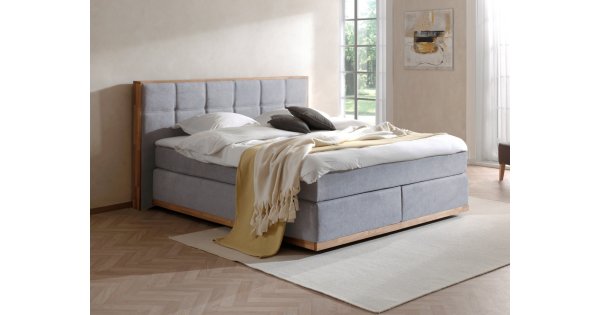 Postel boxspring LEVANA 2 dub masiv plocha spaní 200x200 : nejlepsi ...